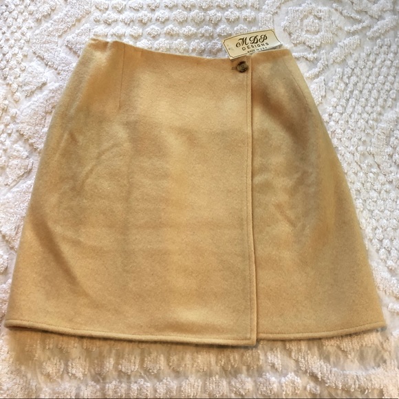 MDP Designs | Skirts | Nwt Mdp Designs Vintage Wool Wrap Skirt Button ...
